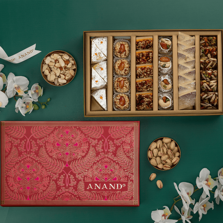 Online Diwali Sweets - Diwali Sweets & Biscuits Gift Pack - Assorted Sweets